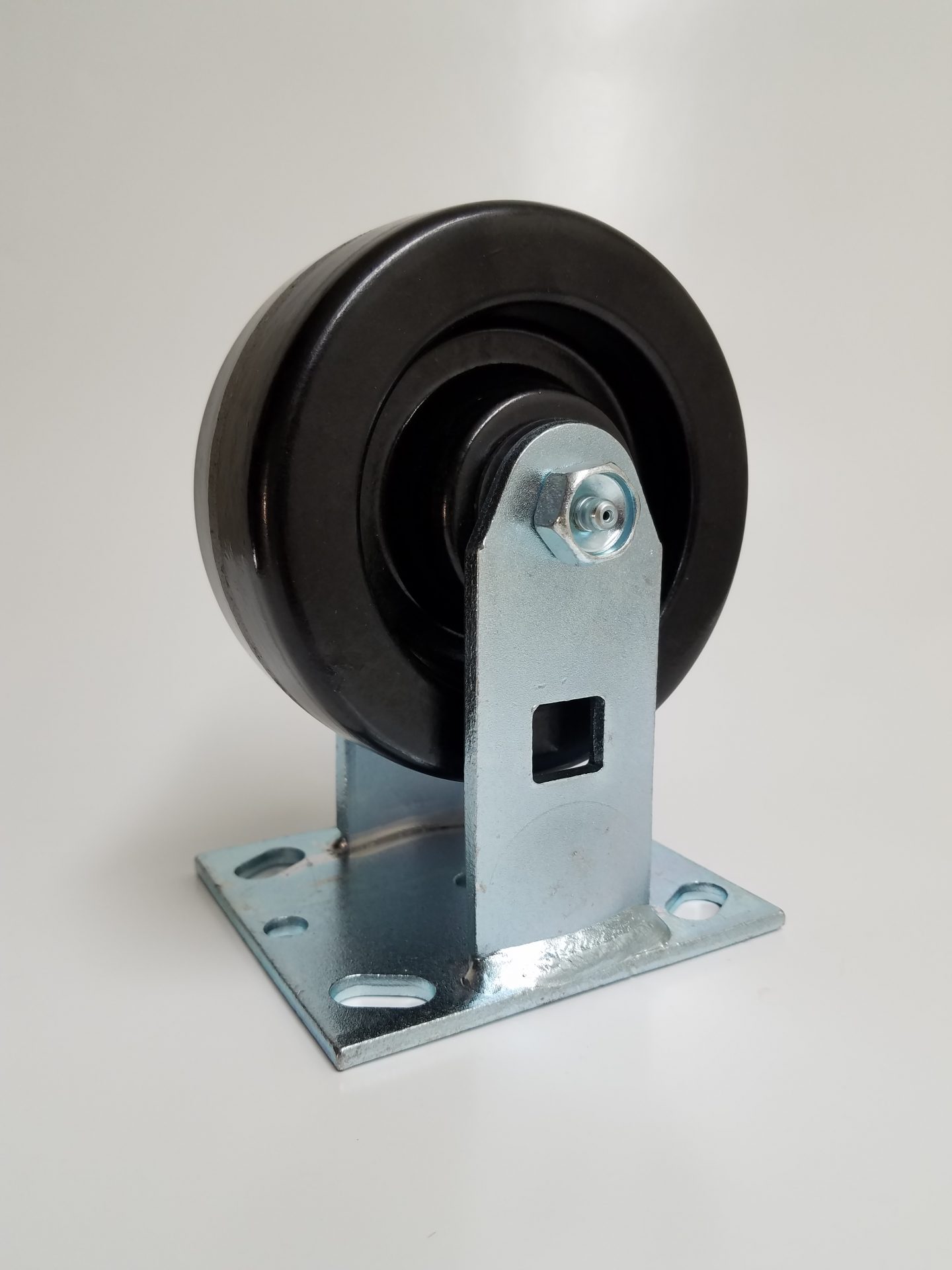 PHENOLIC WHEEL - RIGID 5” MEDIUM DUTY PLATE CASTER - Titan Casters